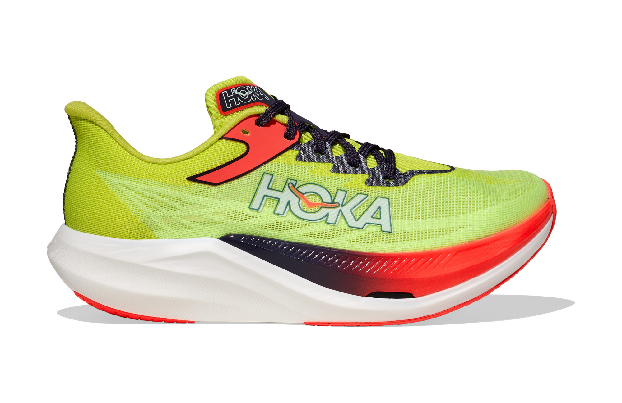 Buty Hoka Rocket X 3 żółto-czerwone męskie [1168724-NZS]